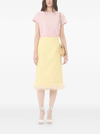 Valentino Logo-Printed Cotton T-Shirt - Pink