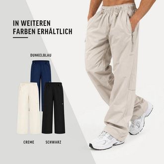 Smilodox Jogginghose Kynaro Trainingshose, Loose Fit, Trackhose f&uuml;r Gym & Freizeit elastischer Bund, Kordelzug, Rei&szlig;verschlusstaschen, Mesh-Futter