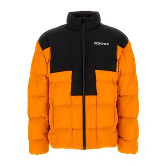 Marcelo Burlon Zweifarbige Steppjacke - - Jackets - Herren - Gelb - S