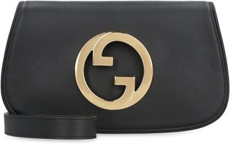 Gucci Womens Shoulder Bag Blondie Black Calfskin Calf Leather