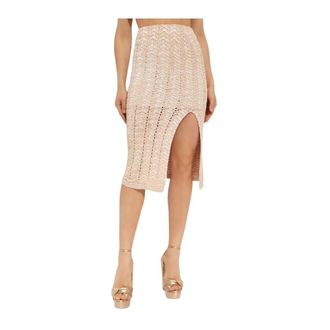 LoveShackFancy Beige Midi Rock Arbor - - Skirts - Damen - Beige - XS