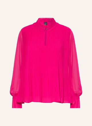 Marc Cain Blusenshirt Mit Plissees Und Spitze pink