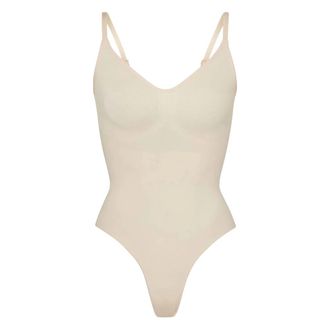 SKIMS Skims - Body sculptant sans coutures - Femme - Tops - Beige - Taille: 38 FR