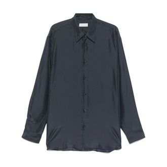 Dries Van Noten Homme, Chemises, Bleu, Taille: XL Croom Shirt