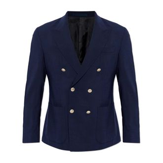 Eleventy Homme, Vestes, Bleu, Taille: XL Blazer crois&eacute;