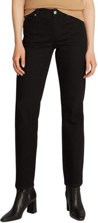 Tommy Hilfiger Damen Jeans Hose Classic Straight Leg Fit, Schwarz (Black), 34W/28L