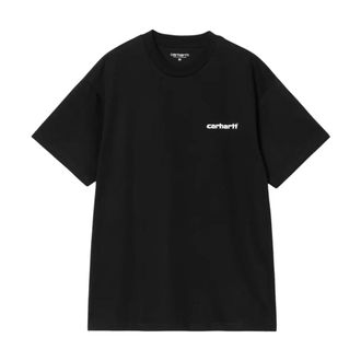 Carhartt Work in Progress Homme, Tops, Noir, Taille: L S/S Archive Lines T-Shirt