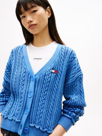 Tommy Jeans Strickjacke TJW BOXY GMD CARDIGAN