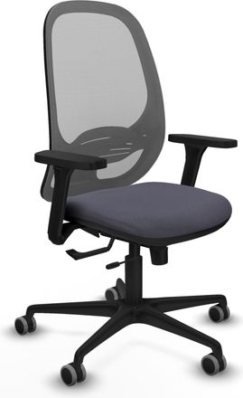 Piqueras y Crespo B&uuml;rostuhl, zylindrisch, mit 3D-Armlehnen, h&ouml;henverstellbare Lendenwirbelst&uuml;tze, ausgestattet mit Syncro/Traslack und Schneideschaum, mit Rollen von 65