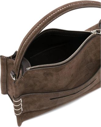 J.W.Anderson Calf Suede Top Handle Bag - Brown