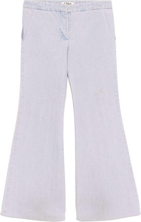 Chlo&eacute; Jeans mit Cut-Outs - Violett