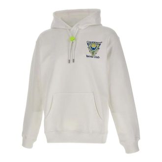 Casablanca Homme, Sweatshirts et sweats &agrave; capuche, Blanc, Taille: S Tennis Club Icon Hooded SweaT-shirt