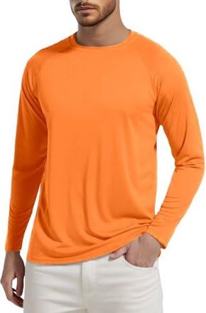Generic T-shirt de sport pour homme - T-shirt fonctionnel &agrave; manches courtes UPF 50+ - S&eacute;chage rapide - Pour lentra&icirc;nement en plein air, le fitness - Rashguard