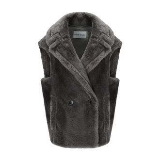 Stand Studio Clary Vest - - Jackets - Damen - Grau - S