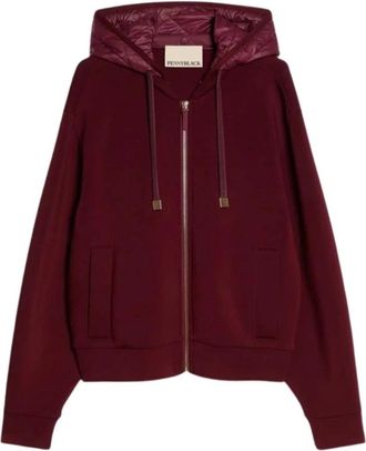 Pennyblack Femme, Sweatshirts et sweats &agrave; capuche, Rouge, Taille: 40 FR Bomber Jacket