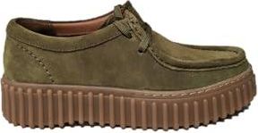 Clarks Chaussures basses Torhill Bee Olive Suede, Olive, 37.5 EU