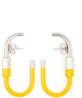 Maison Margiela Carabiner Creolen - Gelb