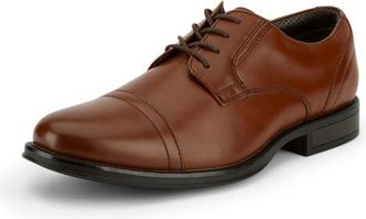 Dockers Mens Garfield Dress Cap Toe Oxford Shoe, Tan, 15 W