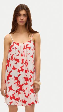 Vero Moda Sommerkleid Dicthe 10323634 Rot Regular Fit