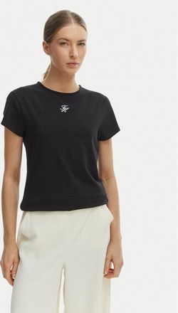 Tommy Hilfiger T-Shirt WW0WW48710 Schwarz Slim Fit