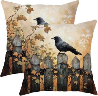 Generic Herbstkr&auml;he Dekokissen Komfort Sofakissenbezug Dekorative Sofakissen F&uuml;r Hotel B&uuml;ro Bett 45X45Cm 2Er Set