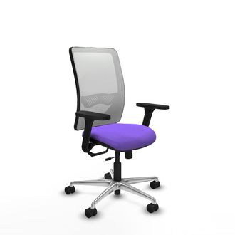 Piqueras y Crespo B&uuml;rostuhl mit verstellbaren Armlehnen Zulema, h&ouml;henverstellbare Lendenwirbelst&uuml;tze, ausgestattet mit Syncro/Traslack und Schneideschaum, mit Rollen vo