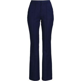 Lands End High Waist Bootcut-Hose, Damen, Gr&ouml;&szlig;e:46 regular, Blau, Baumwoll-Mischung/Nylon-Mischung, by Lands End