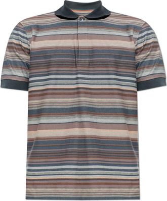 Paul Smith Homme, Tops, Gris, Taille: S Polo &agrave; Rayures