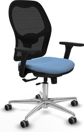 Piqueras y Crespo Jorquera PC-Stuhl mit 3D-Armen, h&ouml;henverstellbare Lendenwirbelst&uuml;tze, ausgestattet mit Syncro/Traslack und eingespritztem Schaum. Mit Rollen von 65 mm