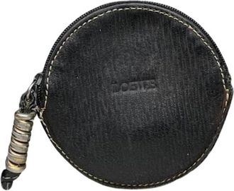 Loewe unisex, Pre-owned, Noir, Taille: ONE Size Portefeuille en cuir Pre-owned