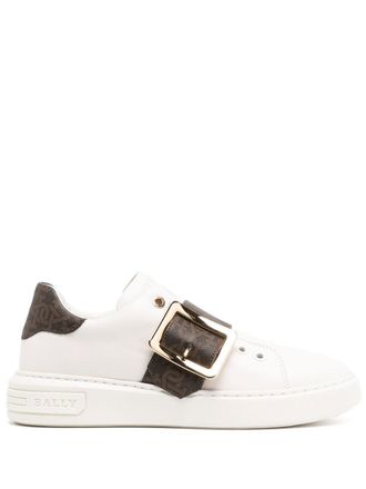 Bally baskets &agrave; motif monogramm&eacute; - Blanc