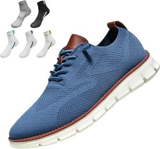 Generic Baskets Oxford en maille pour homme - L&eacute;g&egrave;res et d&eacute;contract&eacute;es - Pour la marche, le tennis, la conduite - Pour le travail, les voyages et les trajets 