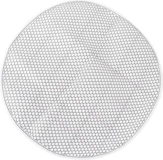 BESTONZON Runder Selbstgemacht Teppichkn&uuml;pfstoff 28x28cm Netzgewebe aus Spezialfasern f&uuml;r Wandteppichstickerei Sitzkissen und H&auml;kelgrundlage