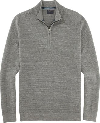 Olymp Half-Zip Strickpullover - - Knitwear - Herren - Grau - M
