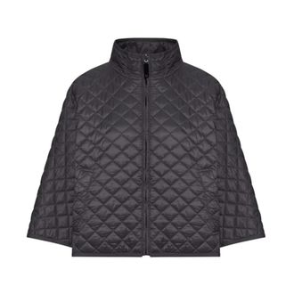Max Mara Gesteppter Kapuzen-Umhang - - Jackets - Damen - Schwarzk - S