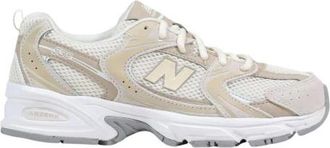 New Balance Femme, Chaussures, Beige, Taille: 40 EU Baskets &agrave; Lacets en Cuir et Caoutchouc