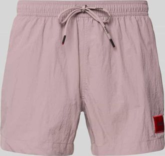HUGO BOSS Badeshorts mit Label Patch Modell DOMINICA