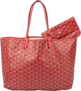 Goyard Crossbody Bags - Goyard Red Goyardine Monogram Saint Louis PM Handb - Gr. unisize - in Rot - f&uuml;r Damen
