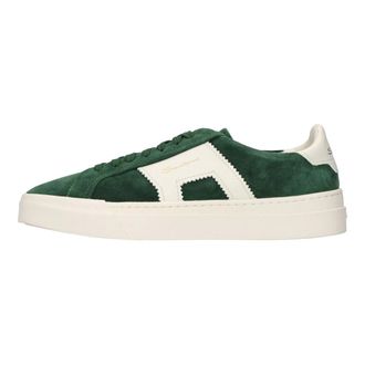 Santoni Sneakers aus Wildleder und Leder - - Shoes - Herren - Gr&uuml;n - 39 EU
