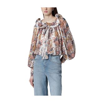 Farm Rio Sea Garden Langarmbluse - - Blouses & Shirts - Damen - Mehrfarbig - L