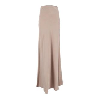 Fabiana Filippi Gonna Svasata in Fluido Mano Pesca - - Skirts - Damen - Braun - M