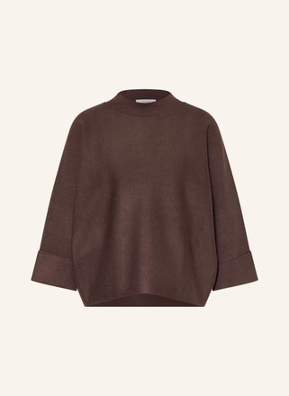 Comma Comma Oversized-Pullover Mit 3/4-Arm braun