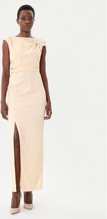 Rinascimento Rinascimento Abendkleid CFC0020094002 Beige Slim Fit