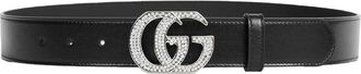 Gucci GG Marmont Belt with Crystals
