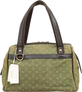 Louis Vuitton Crossbody Bags - Louis Vuitton Mini Lin Monogram Josephine PM Handb - Gr. unisize - in Gr&uuml;n - f&uuml;r Damen
