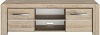 Les Tendances Les Tendances - Meuble tv 2 portes - Chêne Krönberg clair