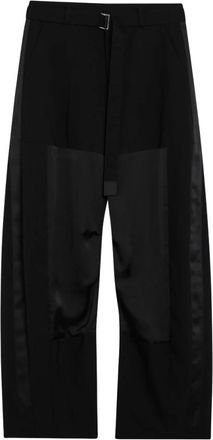 sacai Femme, Pantalons, Noir, Taille: 40 FR Wool Suiting Pants