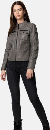 Tazzio Lederjacke F524 moderne & zeitlose Damen Jacke im Biker Look