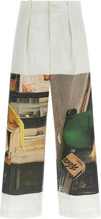 Issey Miyake Pantalons D&eacute;contract&eacute;s - Blanc