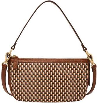 Fossil Jolie Brown Leather or Suede Crossbody bag for Women